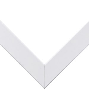 Essentials, Satin White Picture Frame With Single White Mat, 1" Wide ...