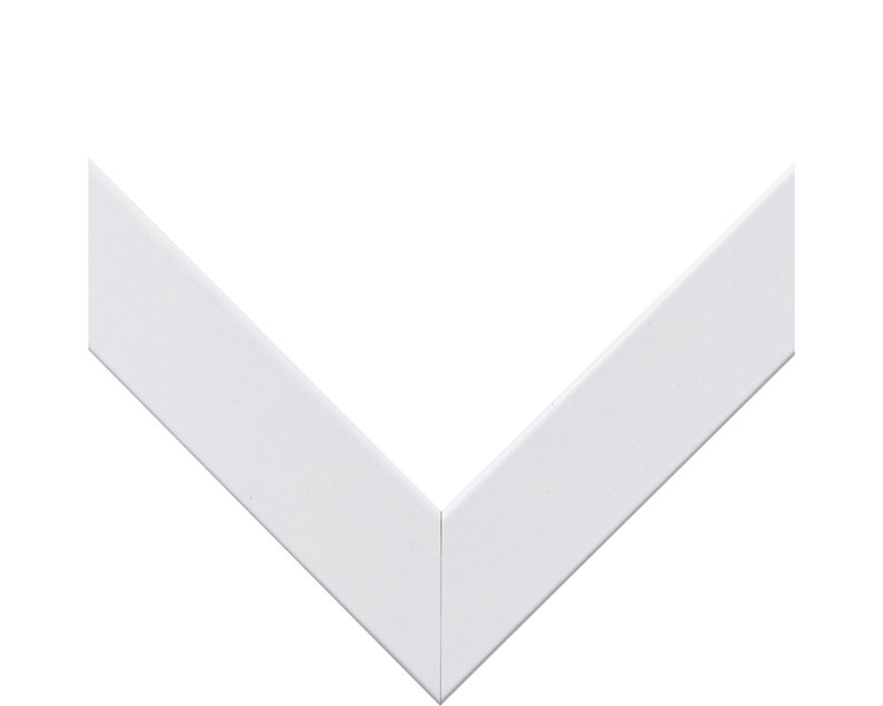 Essentials, Satin White Picture Frame With Single White Mat, 1" Wide ...