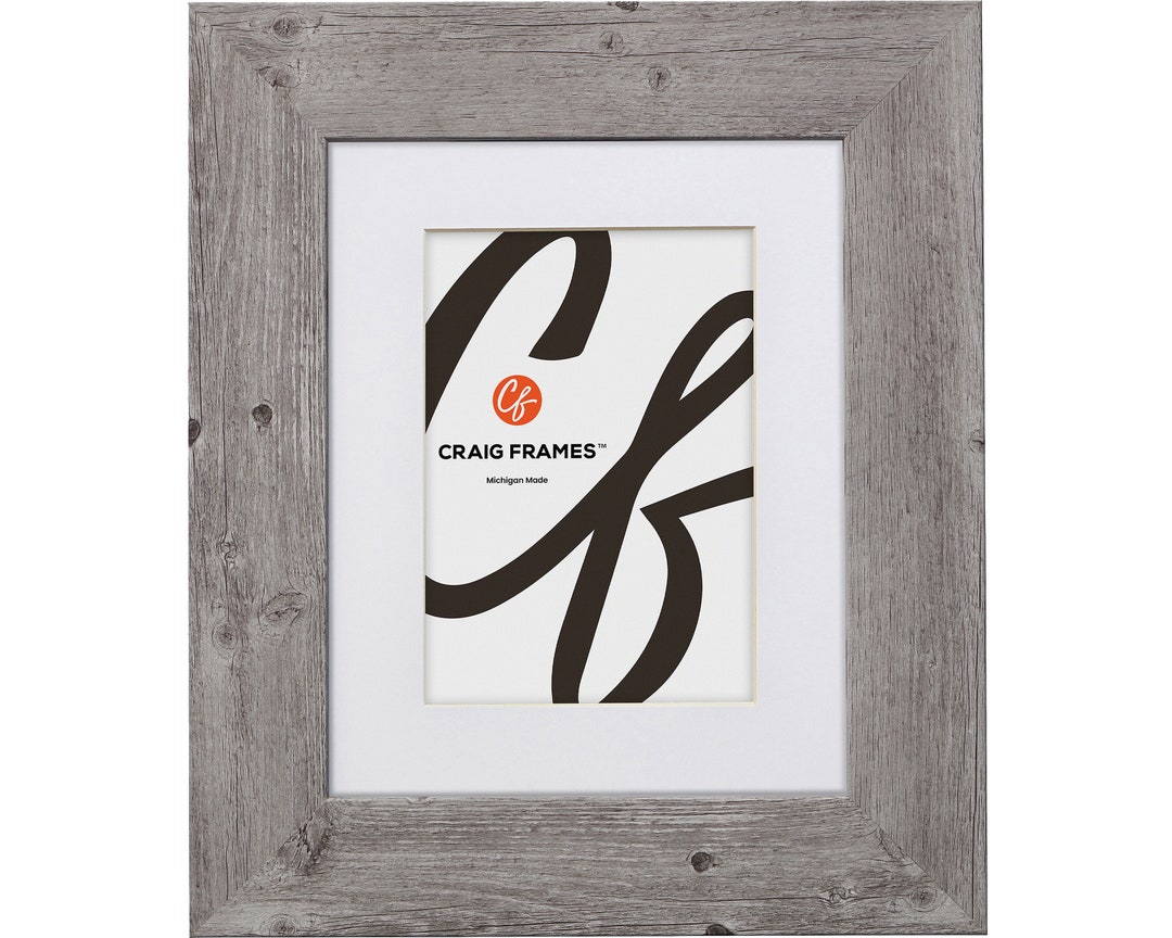 American Barn, Light Grey Faux Barnwood Picture Frame With Single ...