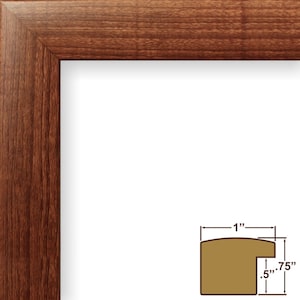 Contemporary, Modern Honey Brown Picture Frame, 6x18 Inch, "family ...