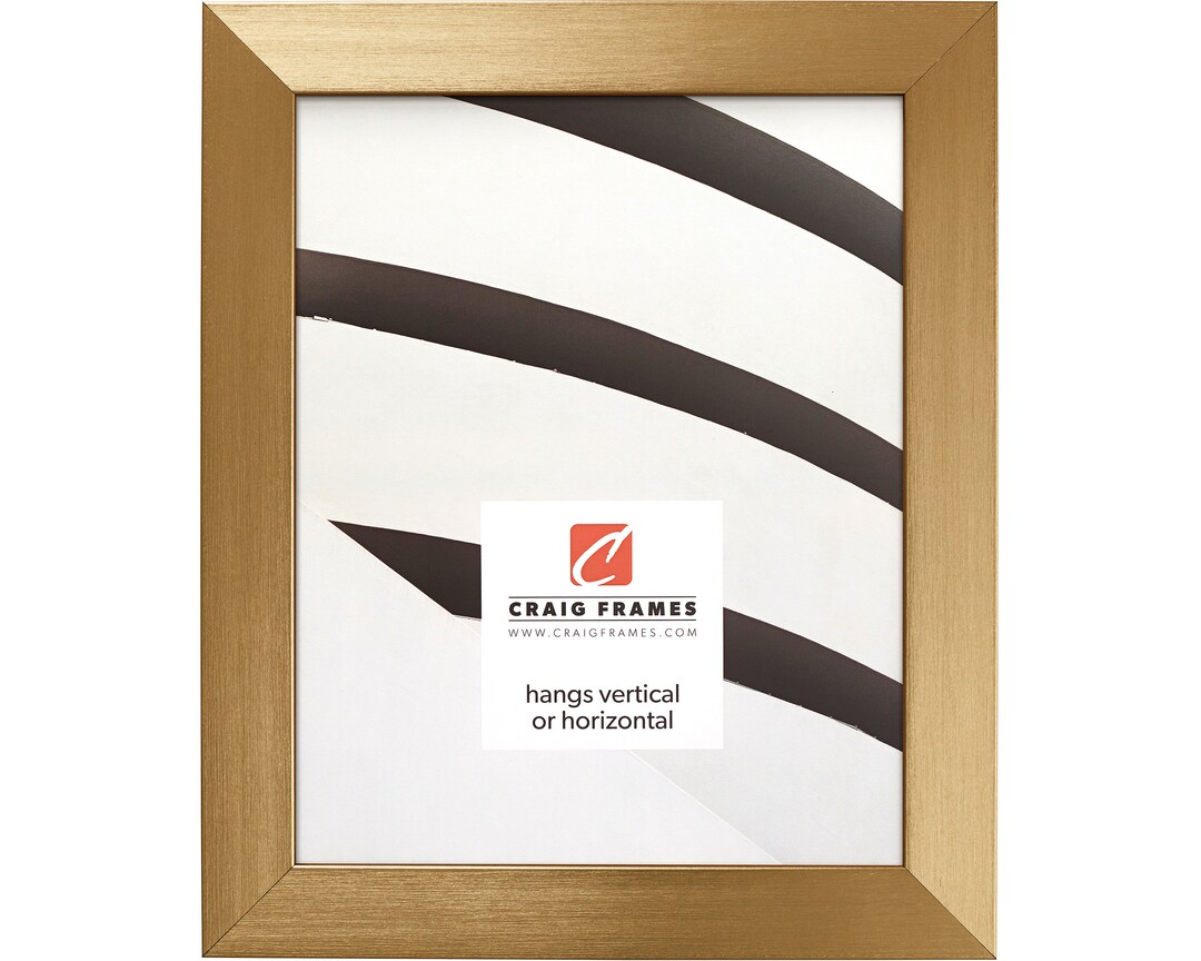 Brushed Gold Picture Frame, Modern Photo Frame, 1.25" Wide - Etsy