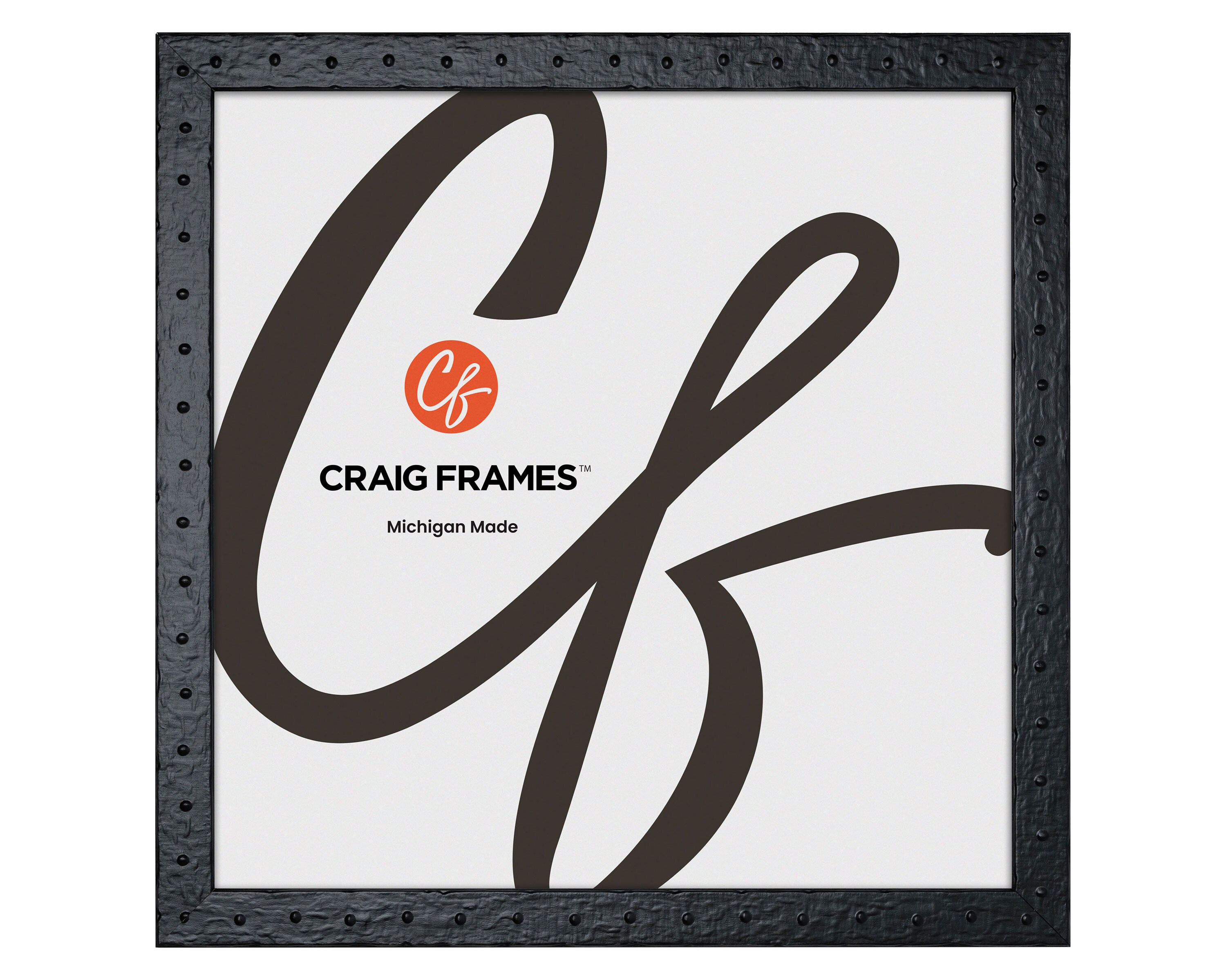 Rivet, Asphalt Black Picture Frame, 1.25" Wide, 70 Sizes (8729) Craig ...