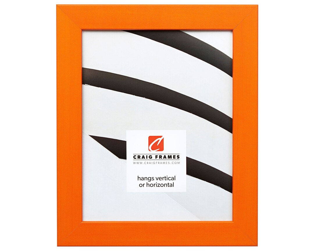 Colori 125, Modern Orange Picture Frame, 1.25" Wide, 35 Common Sizes ...