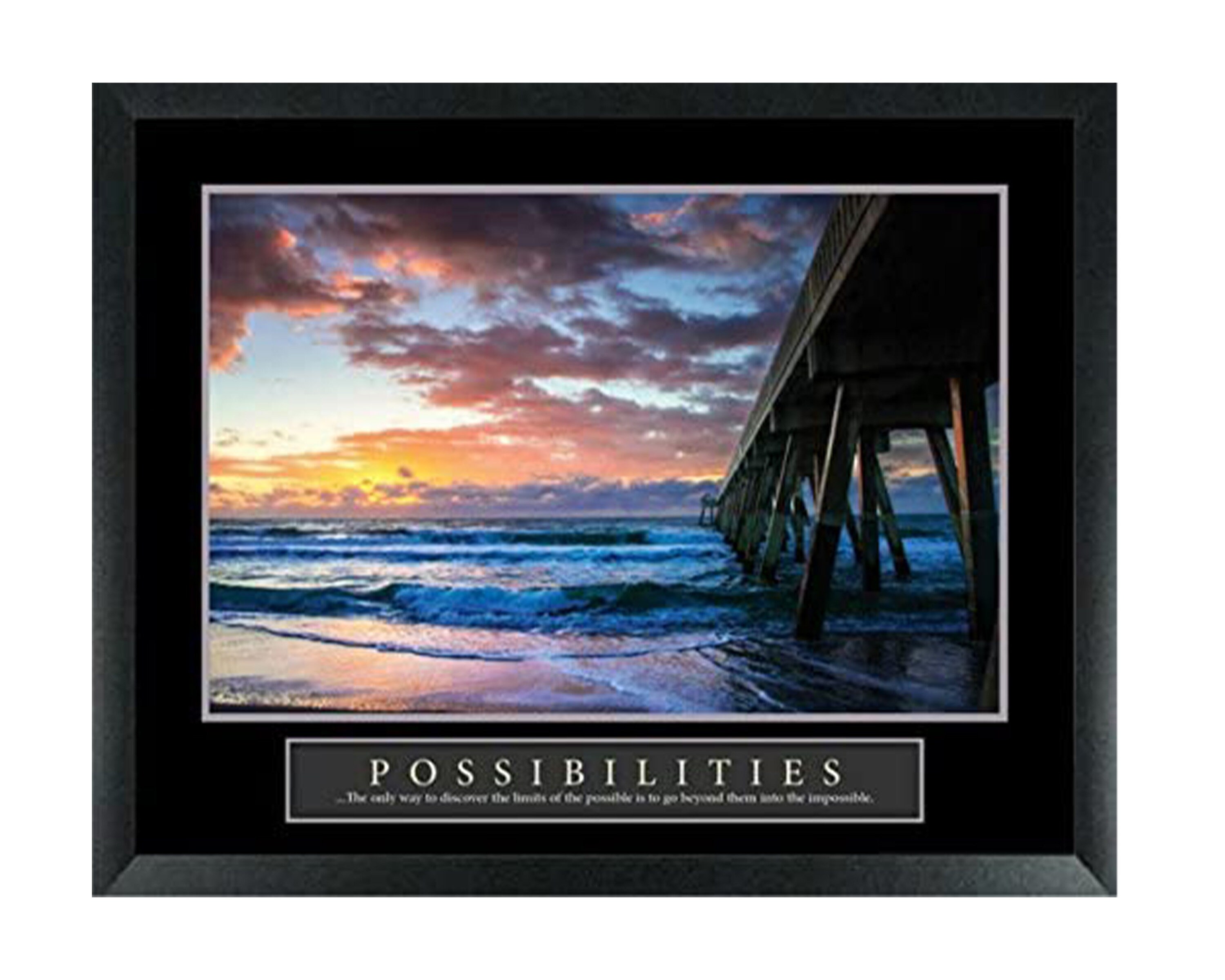 Collaboration, Excellence, Possibilities, 3-pack Framed Motivational ...