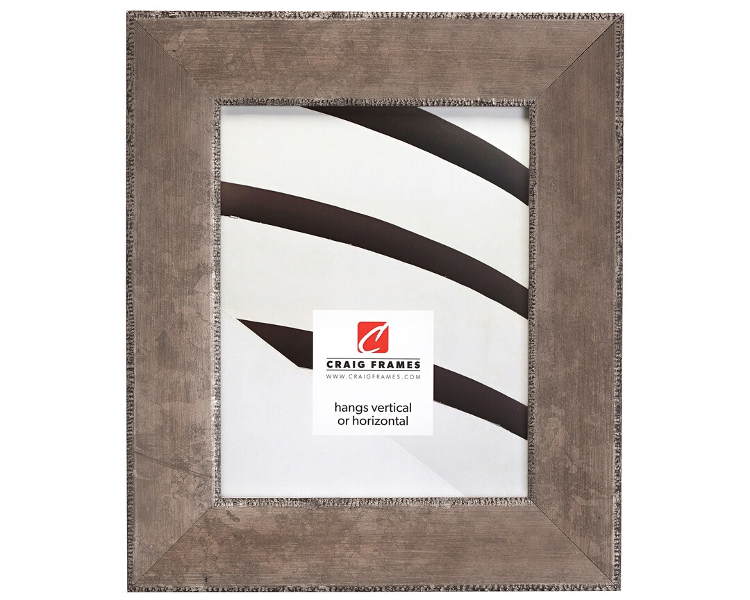 Patina 225, Distressed Black and Silver Picture Frame, 2.25 Wide, 35 ...