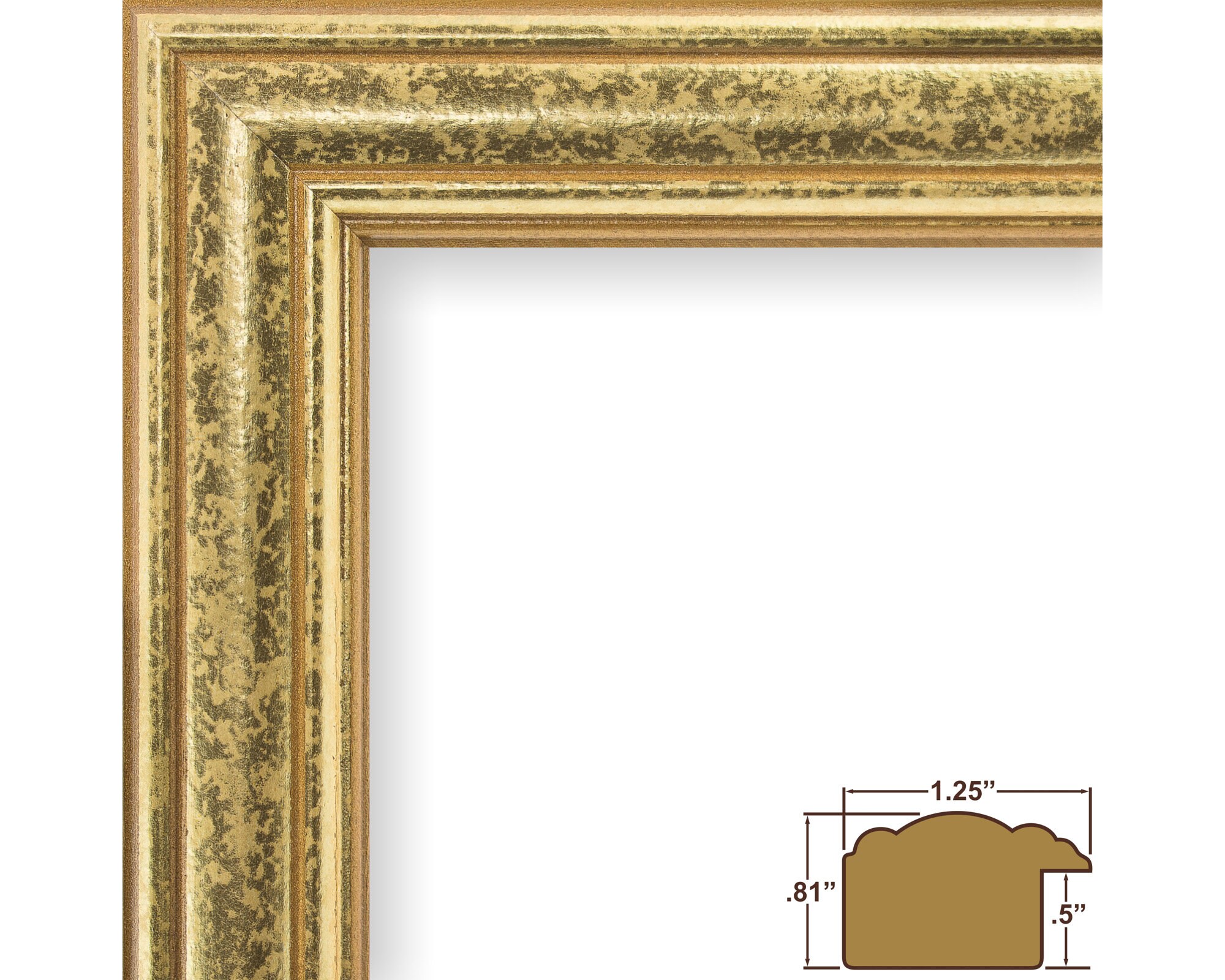 Goldstone Vintage Gold Picture Frame 1.25 Wide 35 | Etsy