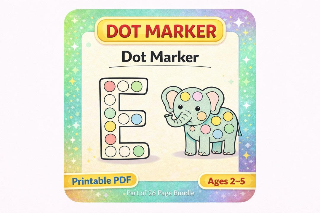 Letter D Dot Marker Printable, Alphabet Activity for Toddlers, Do a Dot ...