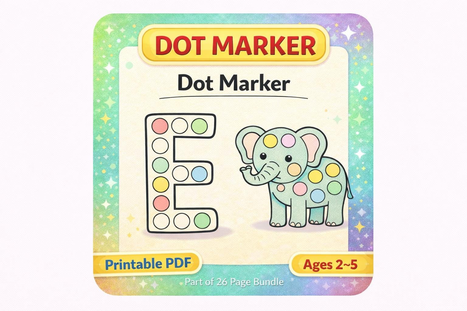 Letter D Dot Marker Printable, Alphabet Activity for Toddlers, Do a Dot ...