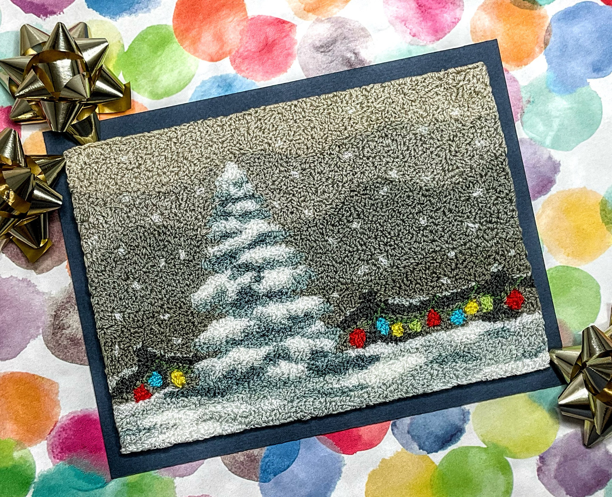 Punch Needle Pattern PDF "snow for Christmas" - Etsy