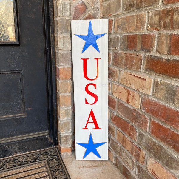 Patriotic Porch Sign - Etsy
