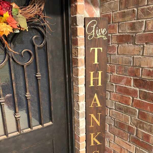 Give Thanks Sign - Etsy