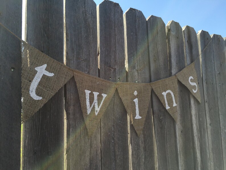 Twins Banner Twins Baby Shower Decorations Twins Baby Shower | Etsy