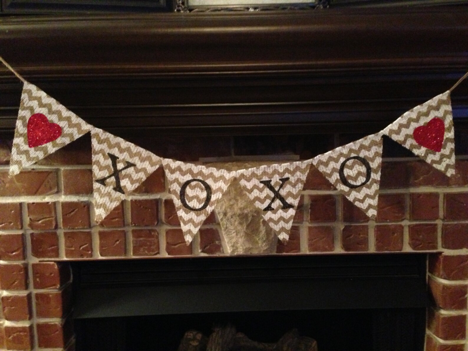 XOXO Valentine Banner Valentine Decor Valentine Photo Prop Fireplace ...