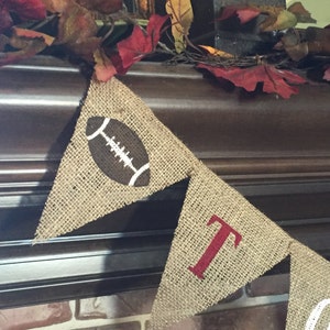 Touchdown Football Banner Football Decor Superbowl Banner Sports Banner ...