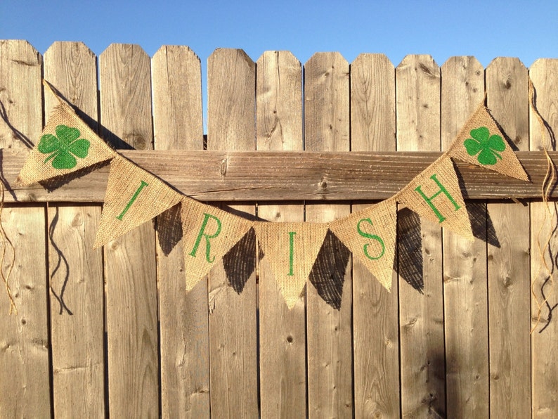 Irish Banner Fighting Irish Notre Dame Decor Irish Decor - Etsy