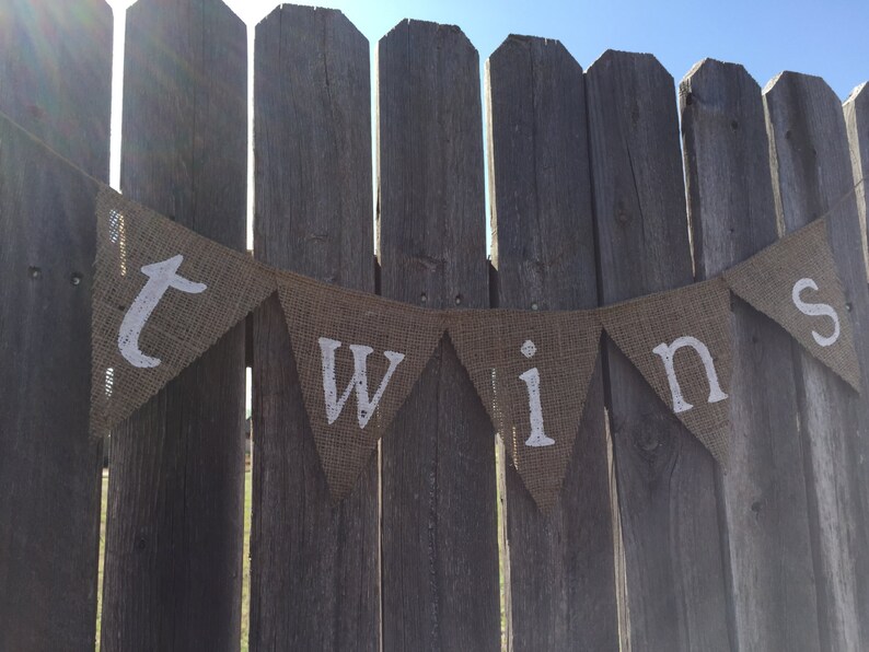 Twins Banner Twins Baby Shower Decorations Twins Baby Shower | Etsy