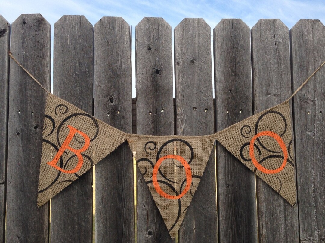 Halloween Decorations Halloween Decor Halloween Burlap Banner Fall ...