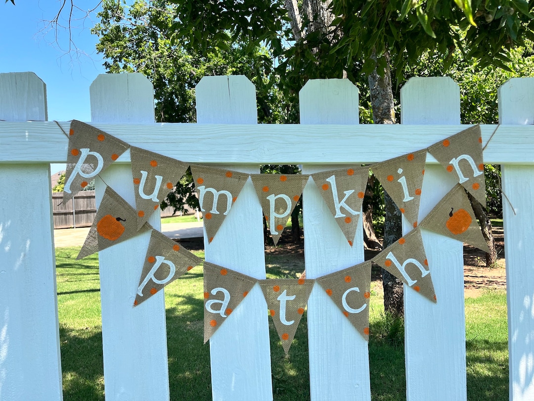 Pumpkin Patch Banner Pumpkin Patch Party Decor Pumpkin Decor Fall ...