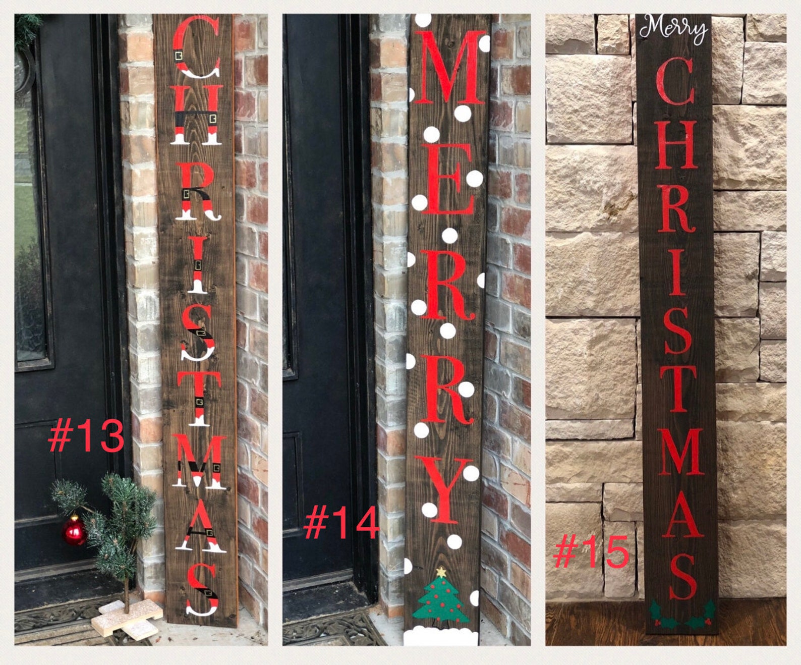 Christmas Welcome Sign for Front Porch Christmas Welcome Door Signs ...