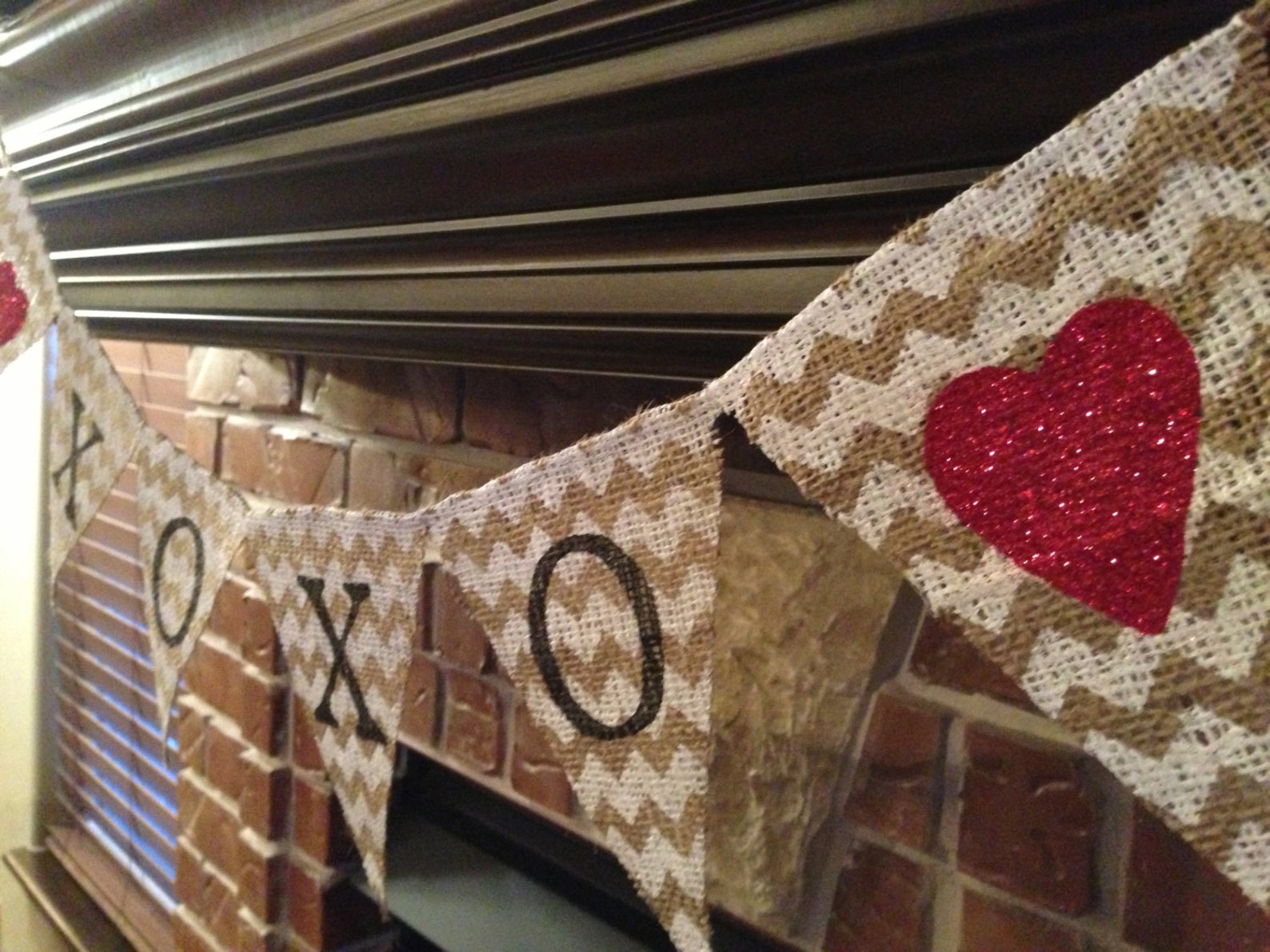 XOXO Valentine Banner Valentine Decor Valentine Photo Prop Fireplace ...