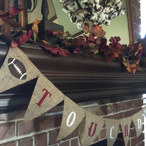 Touchdown Football Banner Football Decor Superbowl Banner Sports Banner ...