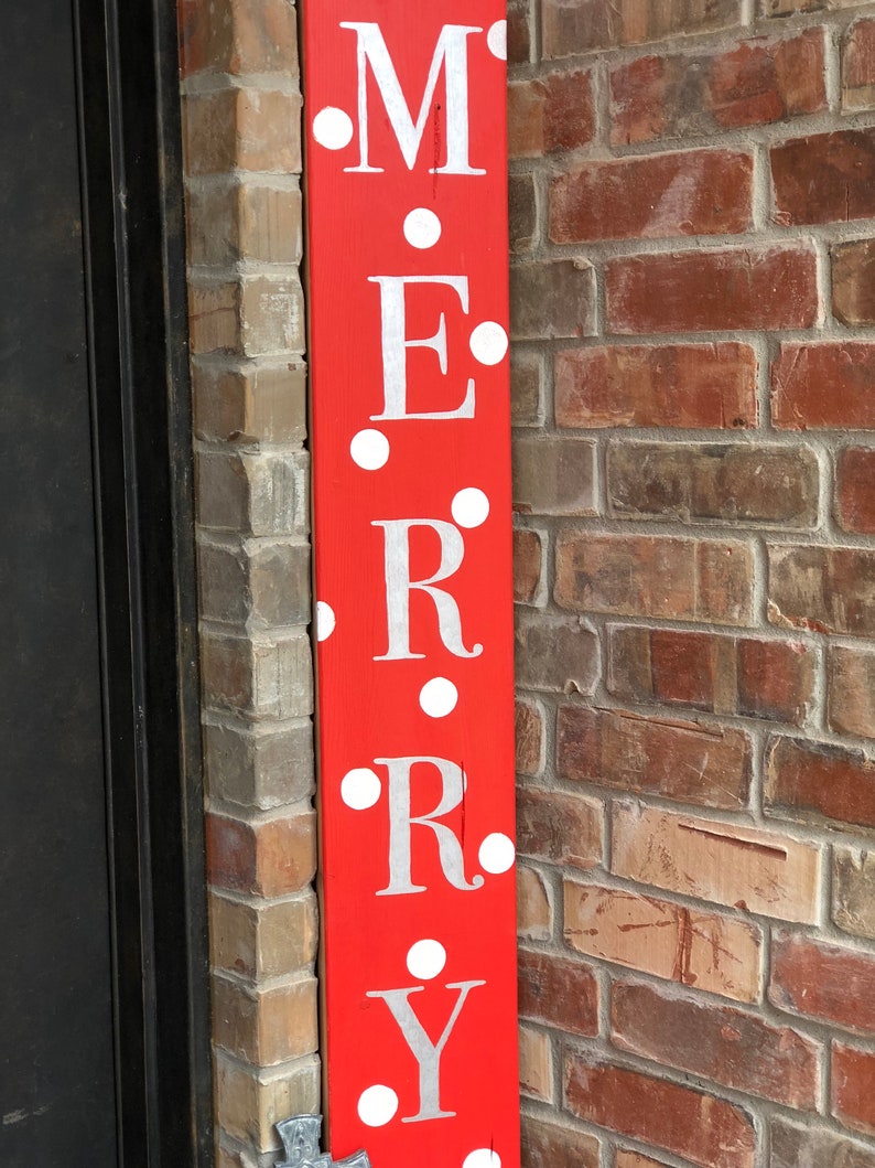 Outdoor Christmas Porch Sign Be Merry Christmas Welcome Sign Christmas ...