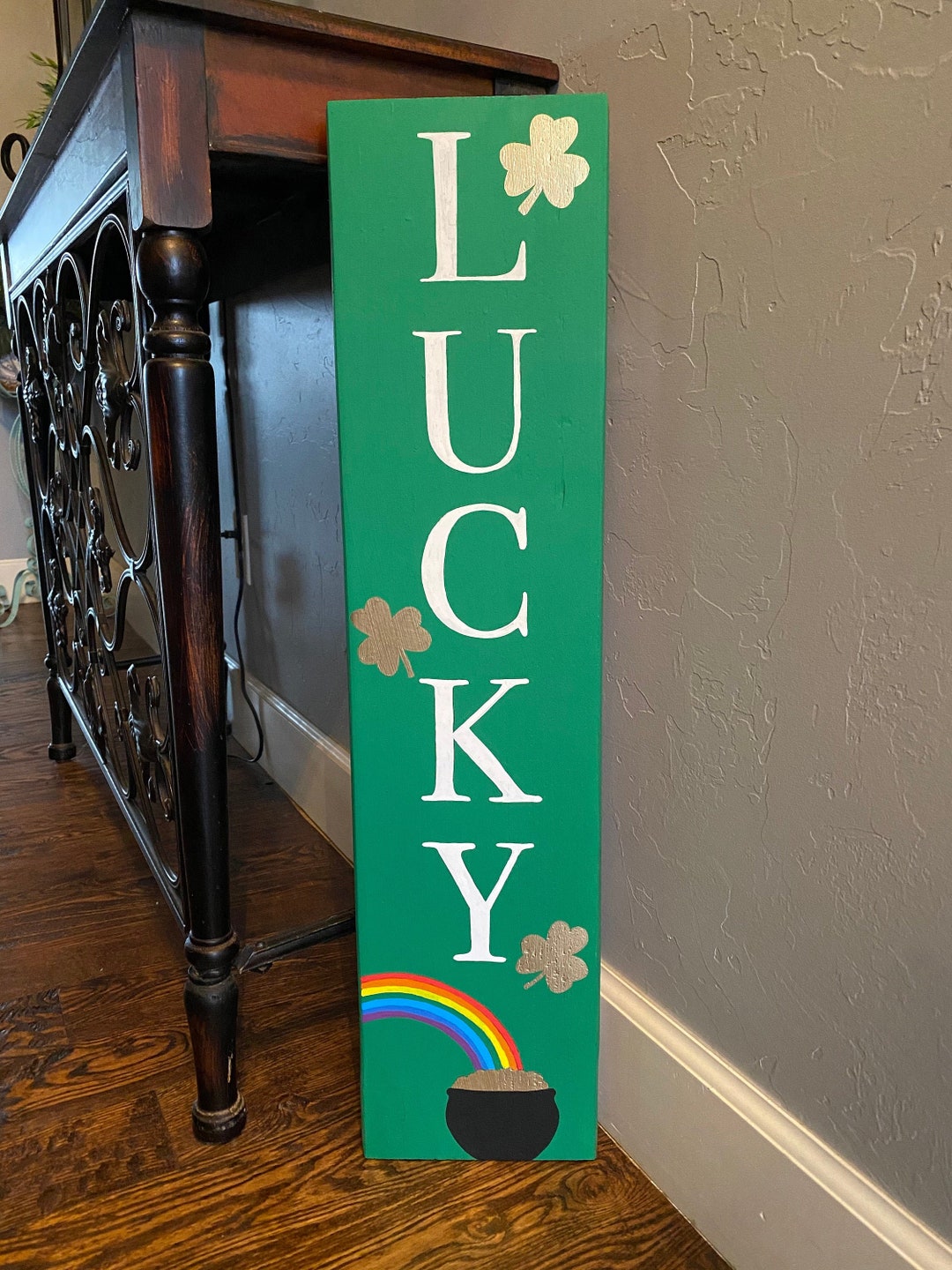 St Patricks Day Decor for Door St Patrick's Day Door Sign Lucky Sign St ...