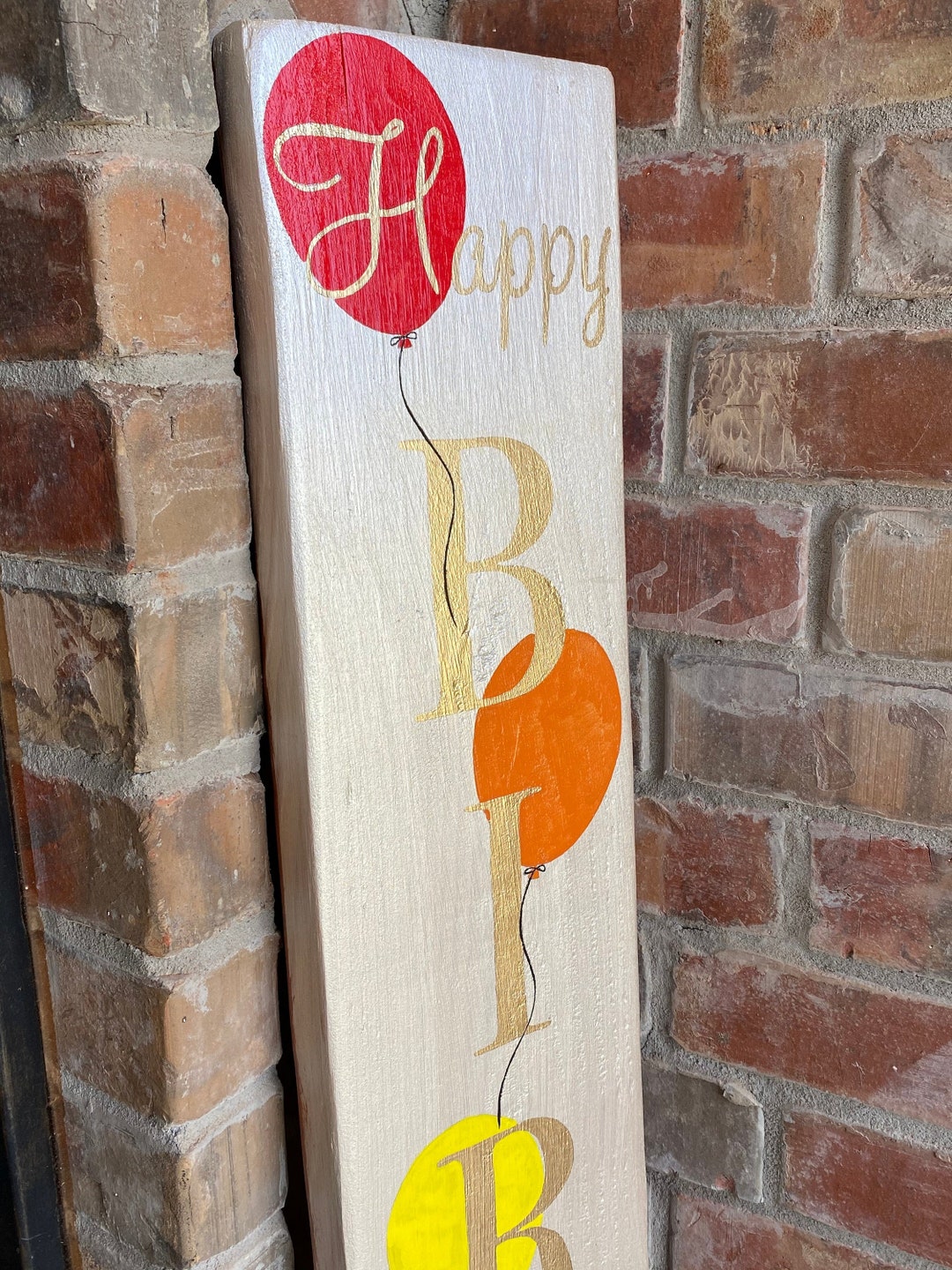 Birthday Welcome Sign Happy Birthday Decor Wood Happy Birthday Sign - Etsy