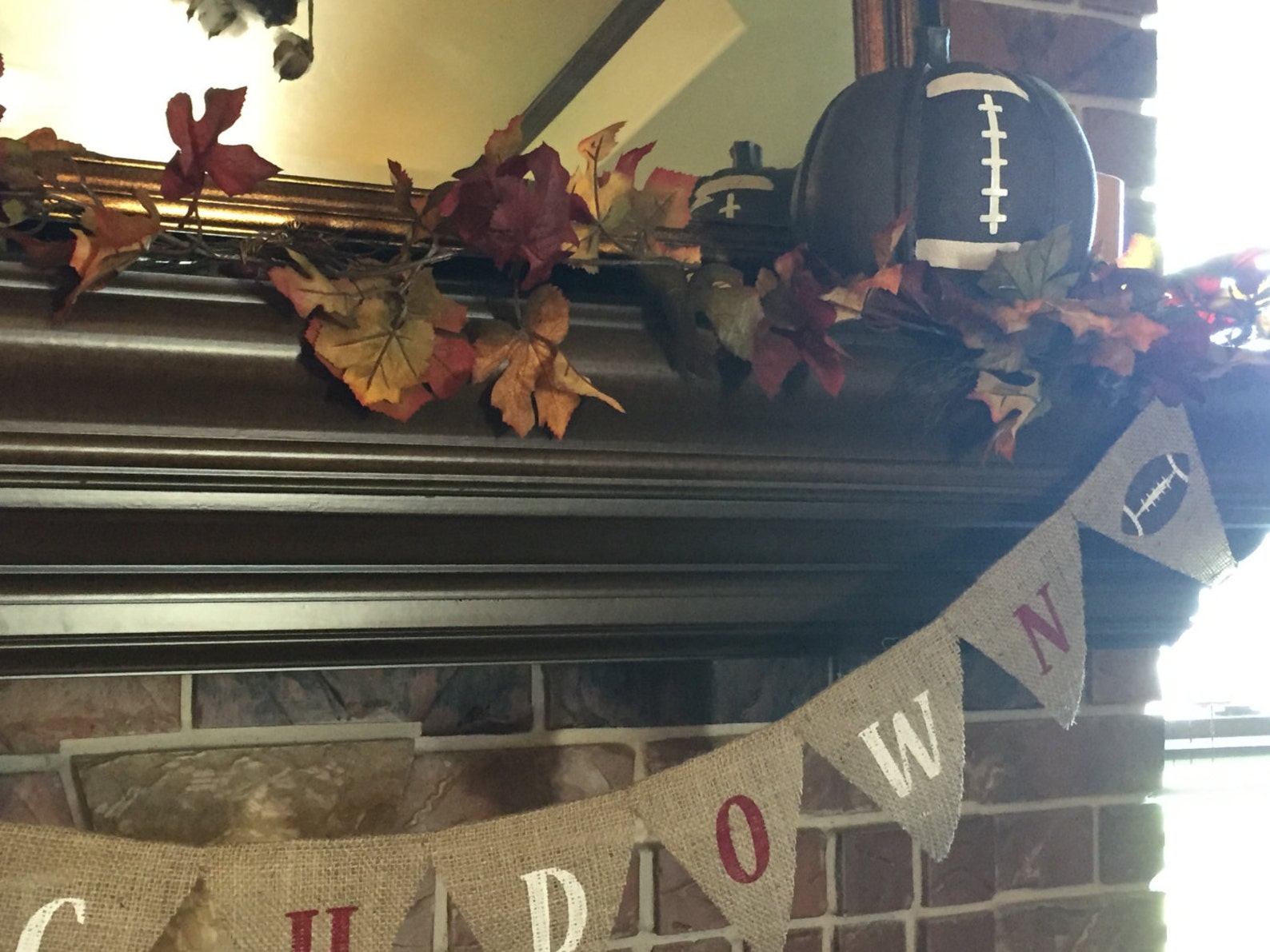Touchdown Football Banner Football Decor Superbowl Banner - Etsy