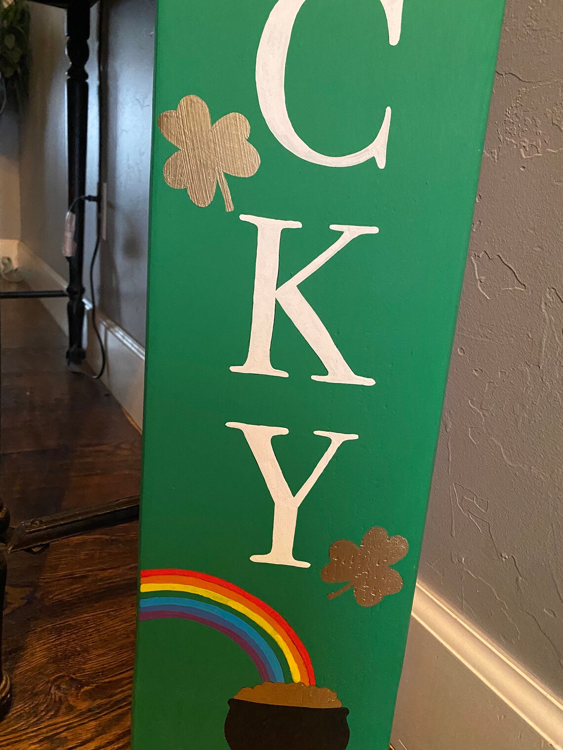 St Patricks Day Decor for Door St Patrick's Day Door Sign Lucky Sign St ...