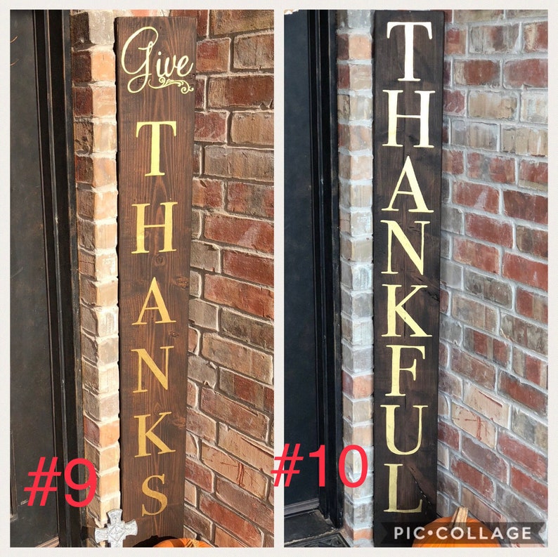 Give Thanks Sign Thanksgiving Porch Sign Give Thanks Wood - Etsy