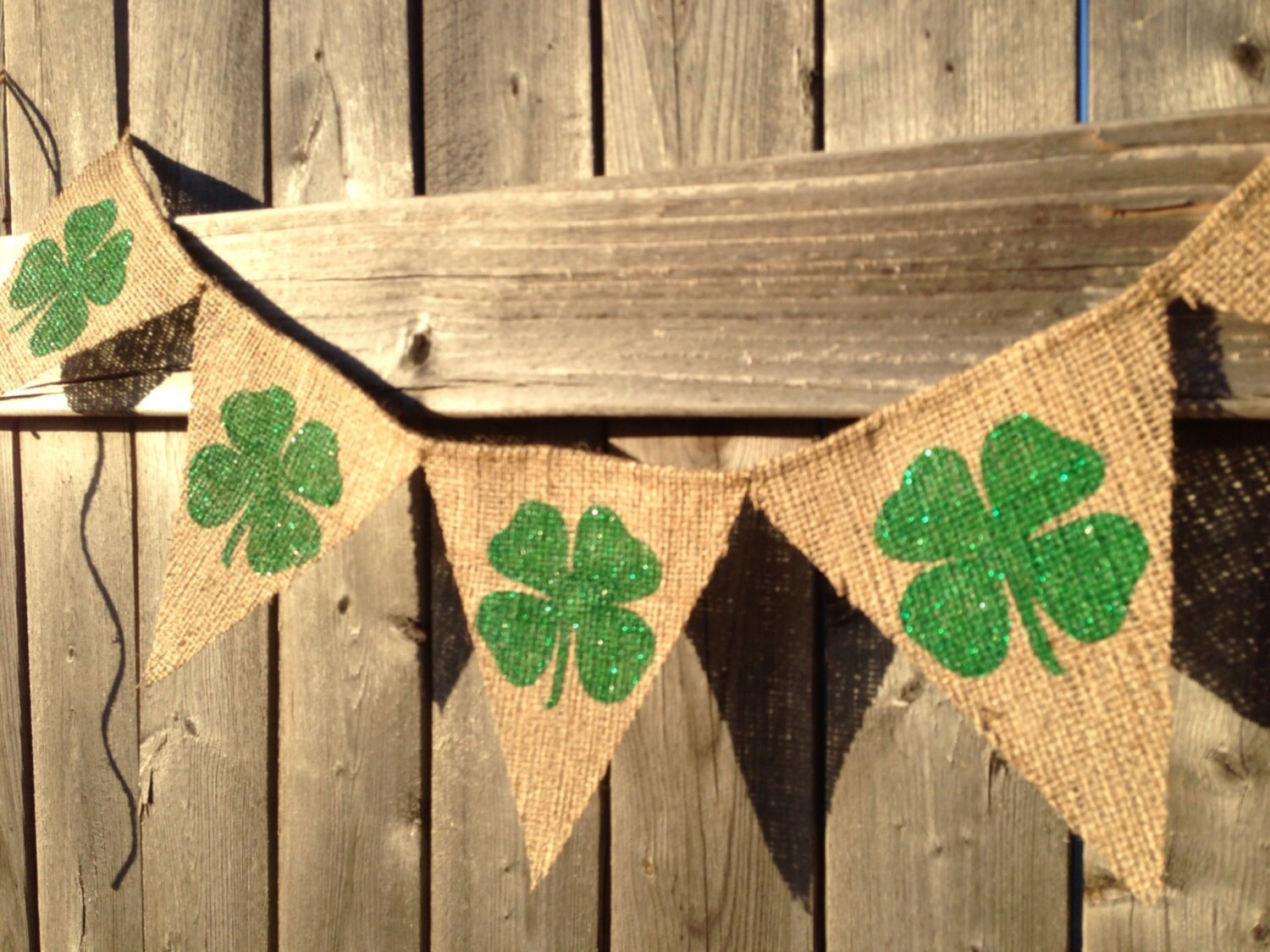 SHAMROCK BANNER St. Patricks Day Decor St. Pattys Day Irish - Etsy