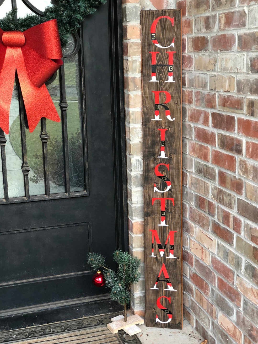 Outdoor Christmas Decorations for Porch Christmas Porch Sign Front ...