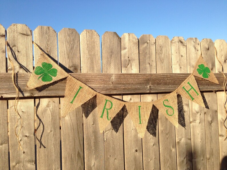 Irish Banner Fighting Irish Notre Dame Decor Irish Decor St. Patrick's ...