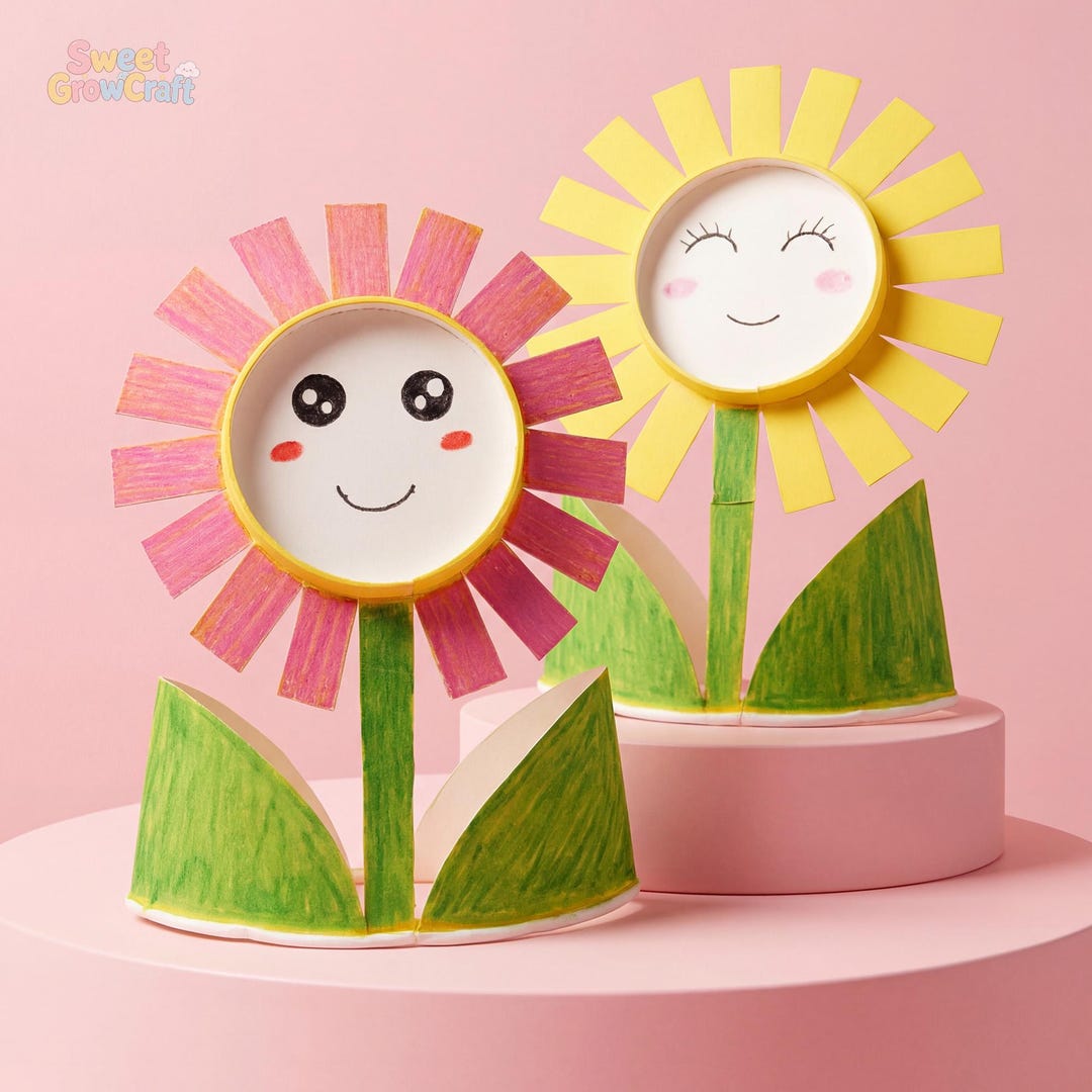 Craft Videos for Kids, DIY Paper Cup Sunflower Video Tutorial | Kids ...