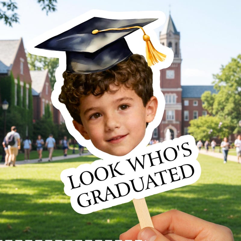 Look Whos Graduated Sign - Etsy