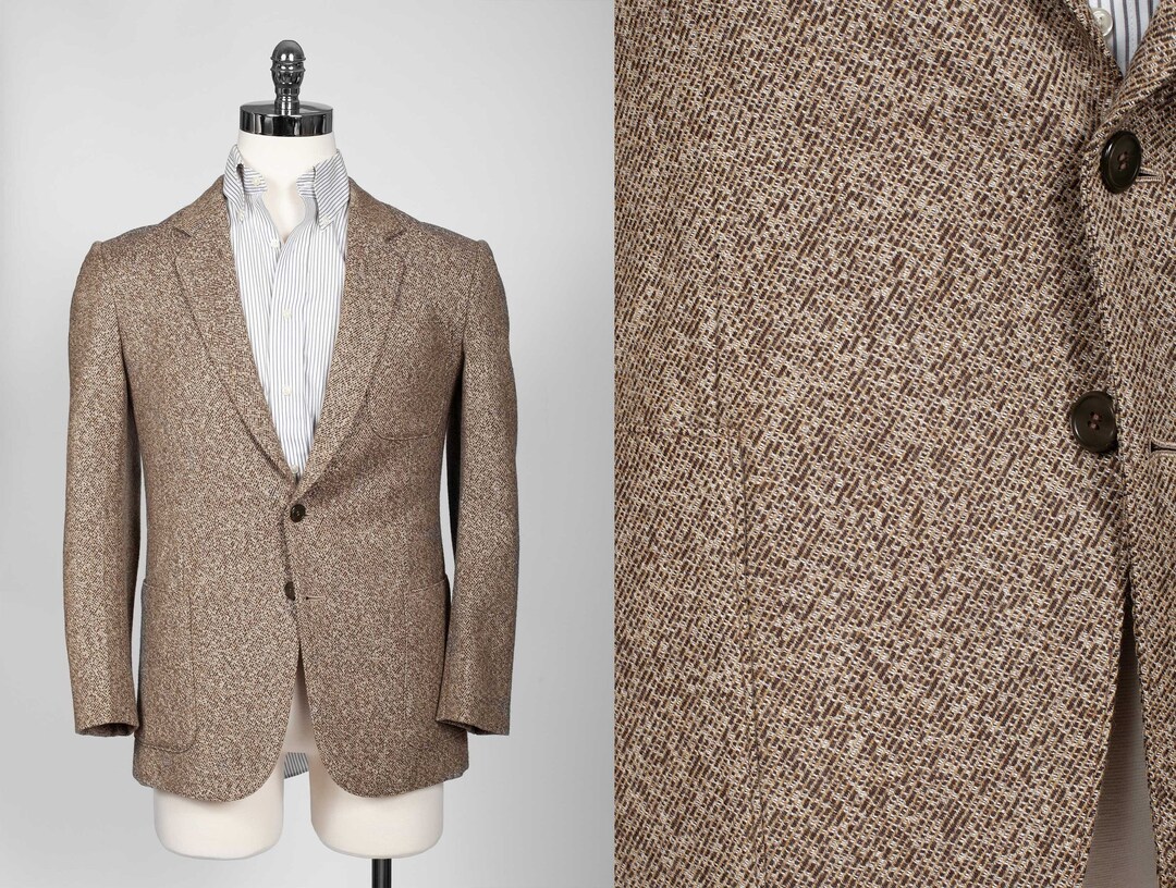 Vtg 60s 70s Size 38 Atomic Sport Coat 2-button Polyester Blazer Brown ...