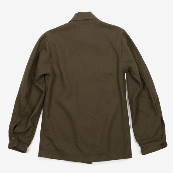 vtg 70s XS US Army Cold Weather Wool Field Shirt Oli… - Gem