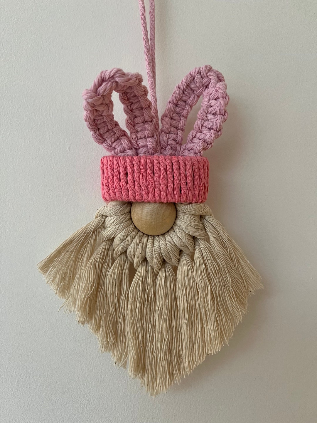 Macrame Easter Bunny Gnome, Gonk, Tomte - Etsy
