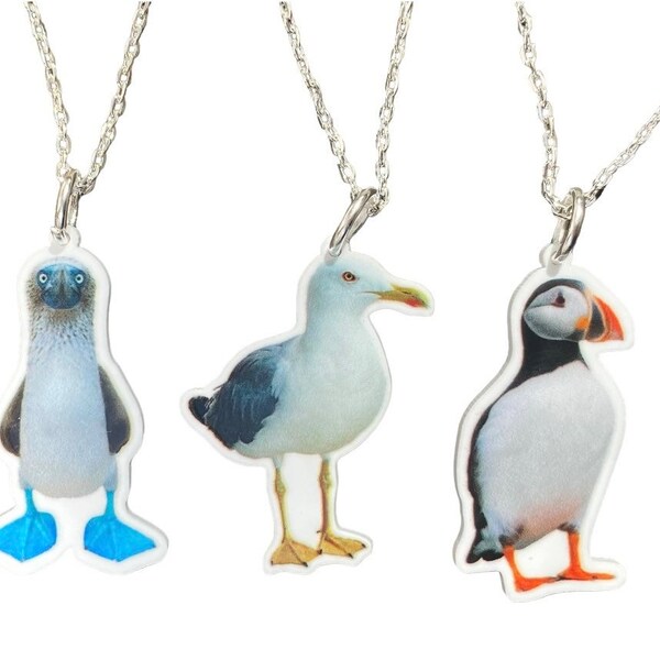 Seagull Necklace - Etsy