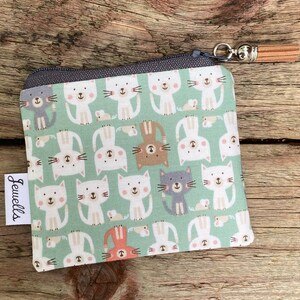 Cat Handmade Fabric Coin Purse in 2 Sizes and 8 Designs - Etsy