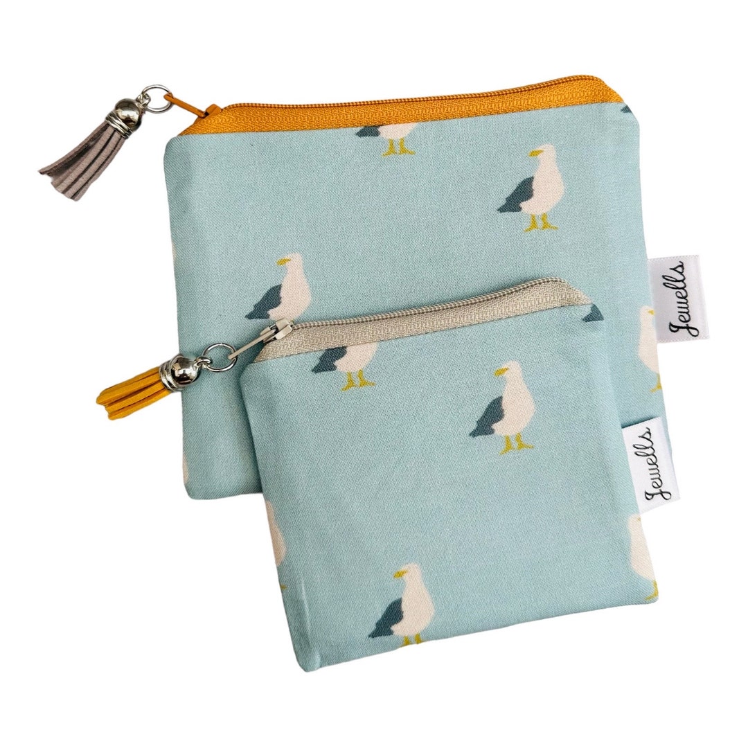 Seagull Purse Fabric Coin Purse 2 Sizes - Etsy
