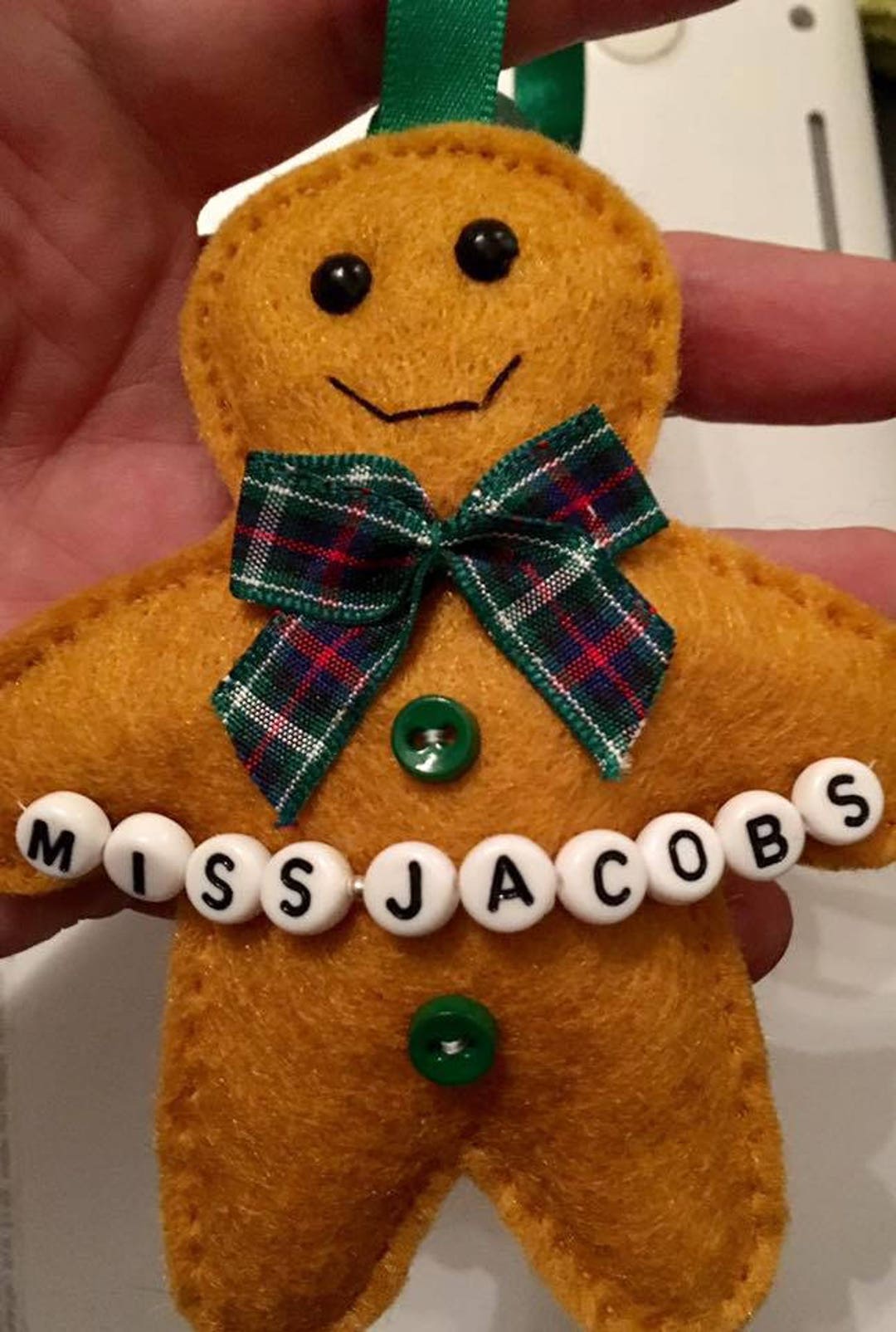 Personalised Gingerbread Man, Teacher Gingerbread Man, Teacher ...