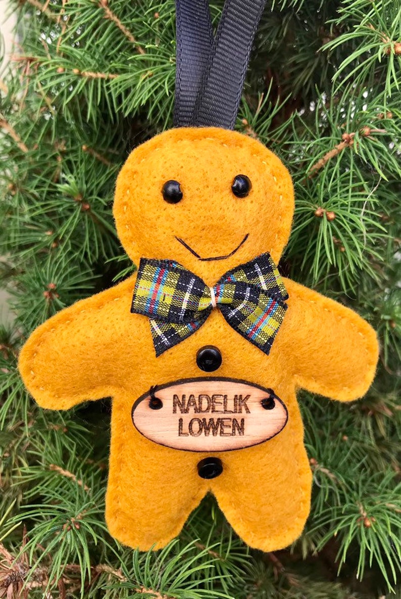 Cornish Gingerbread Man Nadelik Lowen decoration Nadelik | Etsy