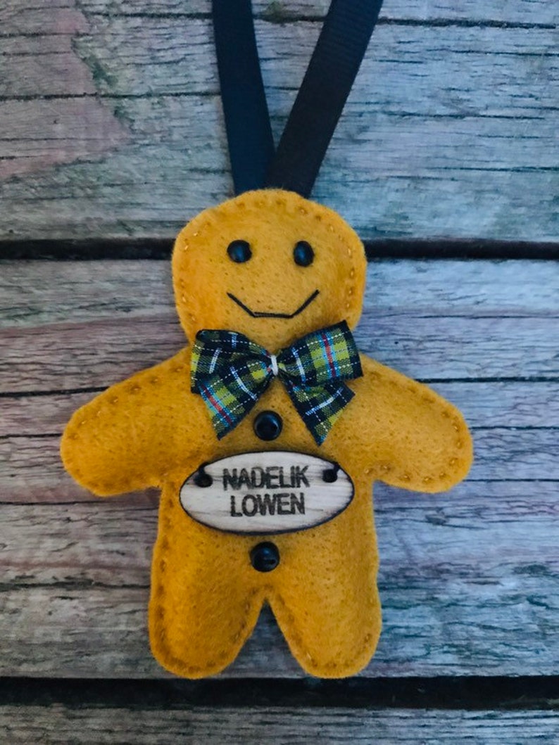Cornish Gingerbread Man Nadelik Lowen decoration Nadelik | Etsy
