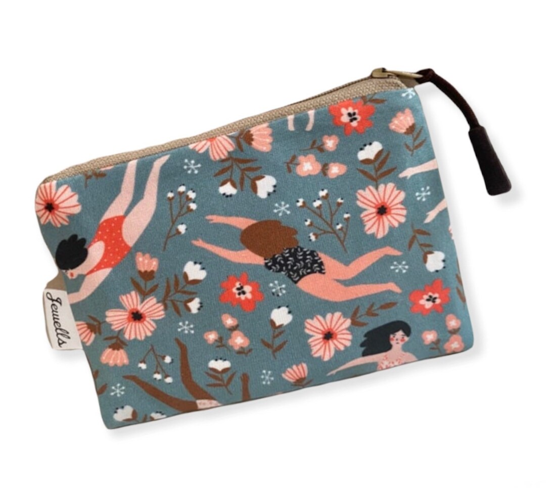 Swimmer Swimming Cotton Coin Purse Pouch Water Underwater Pink - Etsy UK
