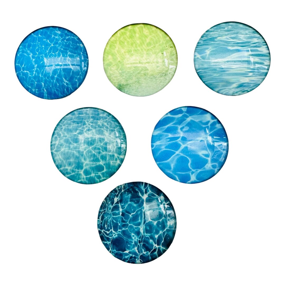 Water Sea Ocean Glass Dome Fridge Magnet Swimming - Etsy