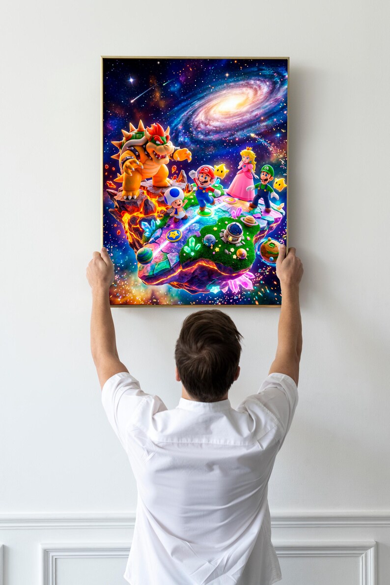 4x Galaxy Game Poster Bundle | Space Adventure Prints | Retro Gaming ...