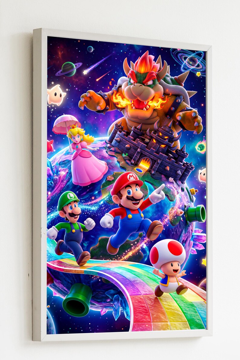 4x Galaxy Game Poster Bundle | Space Adventure Prints | Retro Gaming ...
