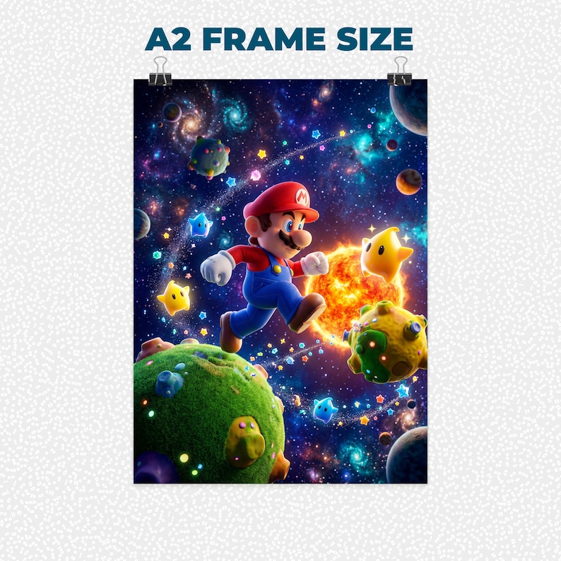 4x Galaxy Game Poster Bundle | Space Adventure Prints | Retro Gaming ...